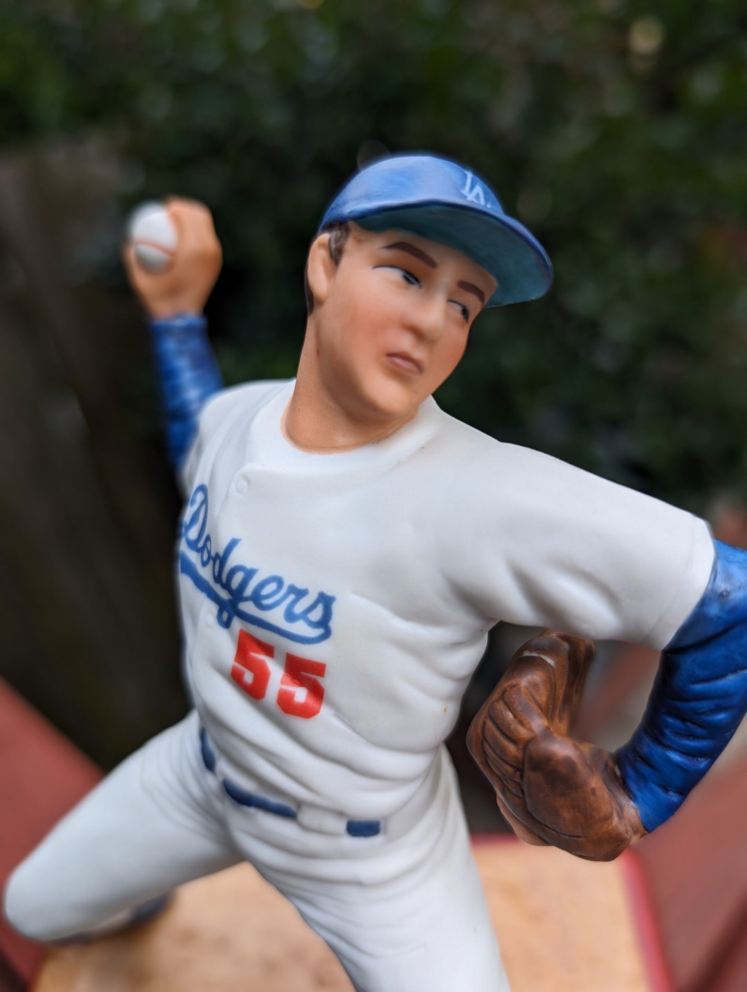 1980s Sports Impressions Limited Edition Porcelain Statue on a Wood ...