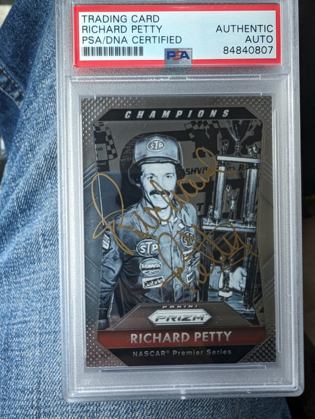 Autographed NASCAR Legend Richard Petty Panini Prizm Trading Cards PSA ...