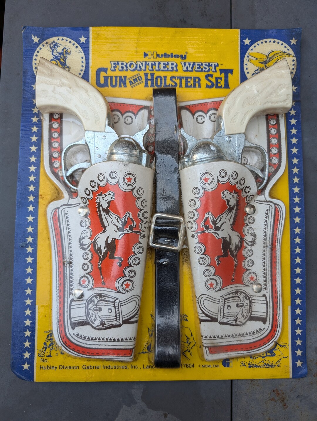 Vintage Toy Cap Gun Hubley Frontier West Gun and Holster Set in ...