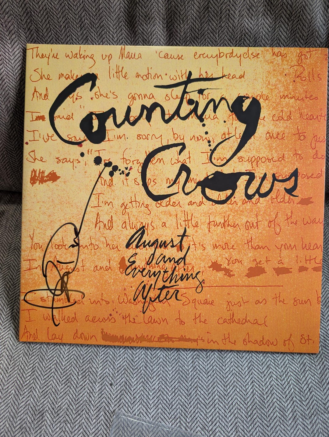 Autographed Adam Duritz Counting Crows Lead Singer Vinyl Record Album ...