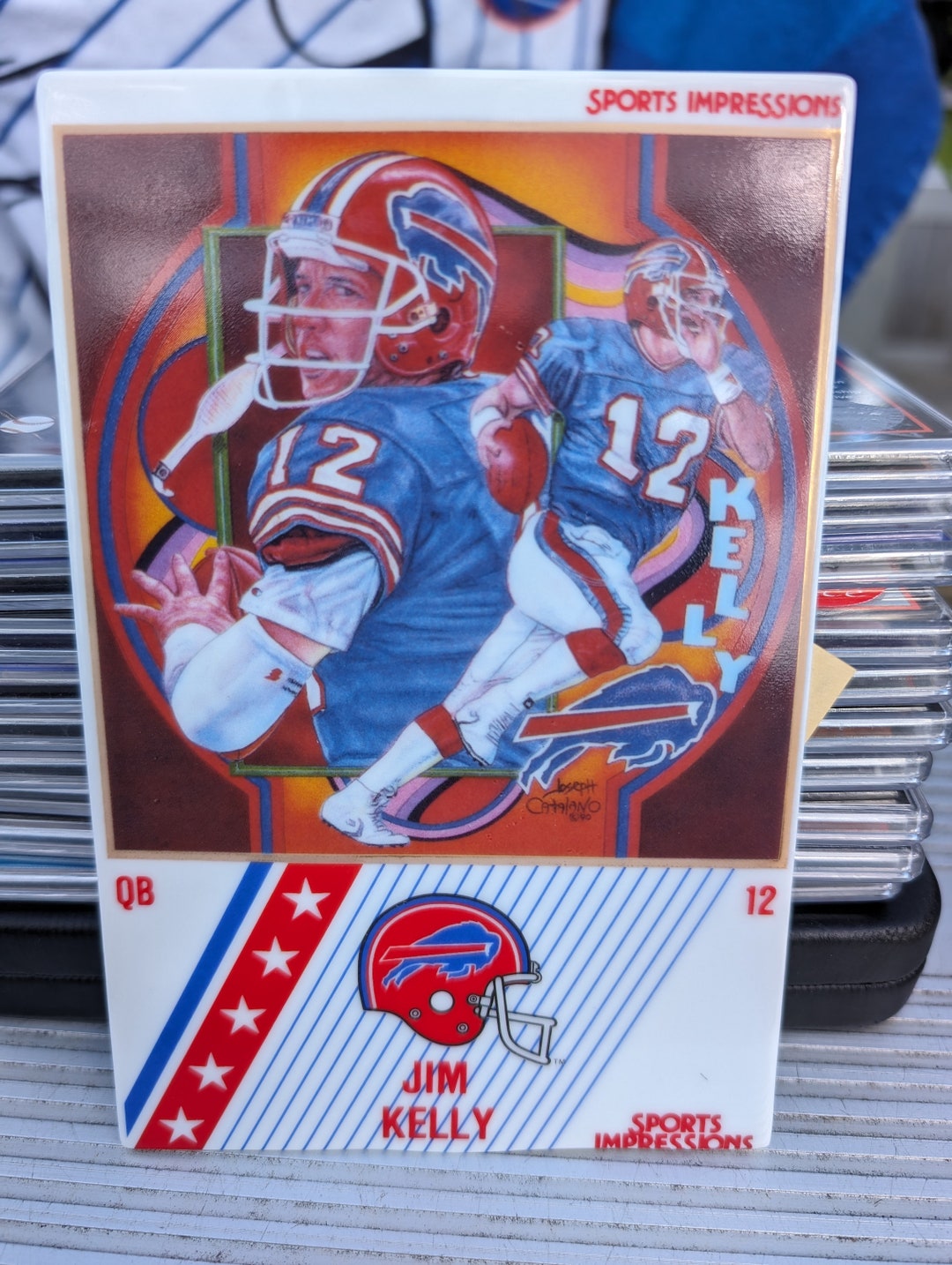 Jim Kelly Buffalo Bills Limited Edition Sports Impressions Porcelain ...