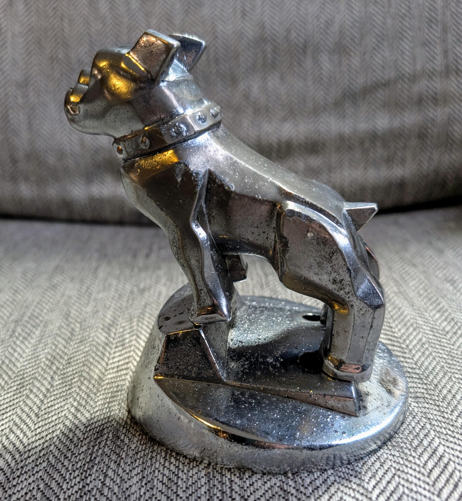 Vintage Large Chrome Mack Truck Bulldog Hood Ornament With Base - Etsy