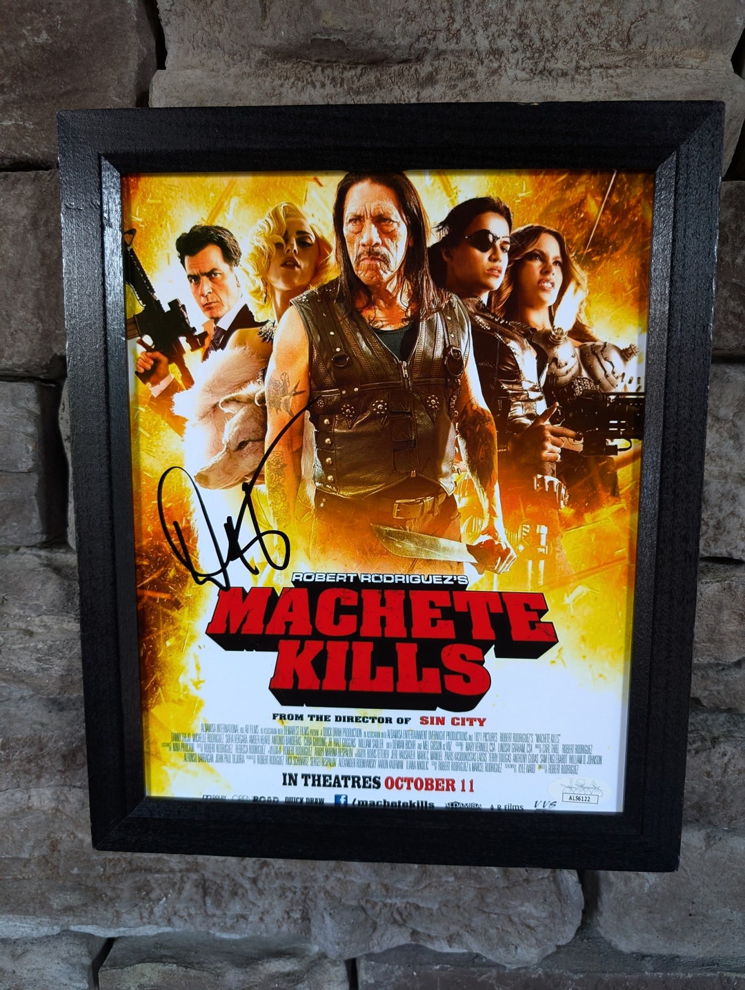 Autographed Danny Trejo Machete 8x10 Inch Framed Photo With Certificate ...