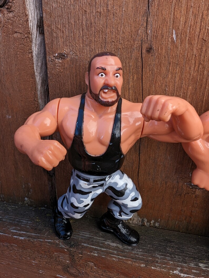 Vintage 1990s WWF WWE Hasbro the Bushwhackers Luke and Butch Wrestling ...