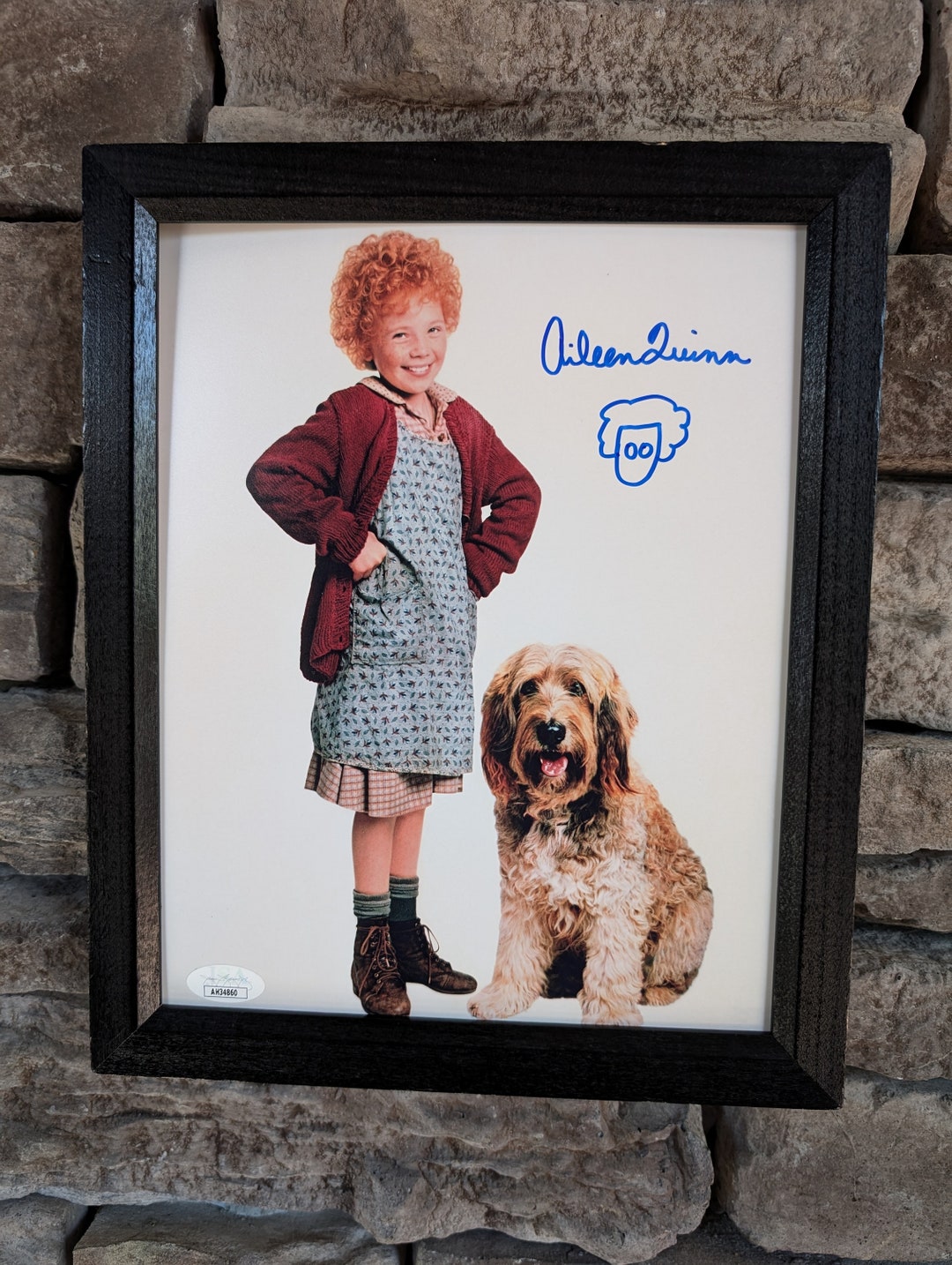 Autographed Aileen Quinn Annie 1982 Film 8x10 Inch Framed Photo With ...