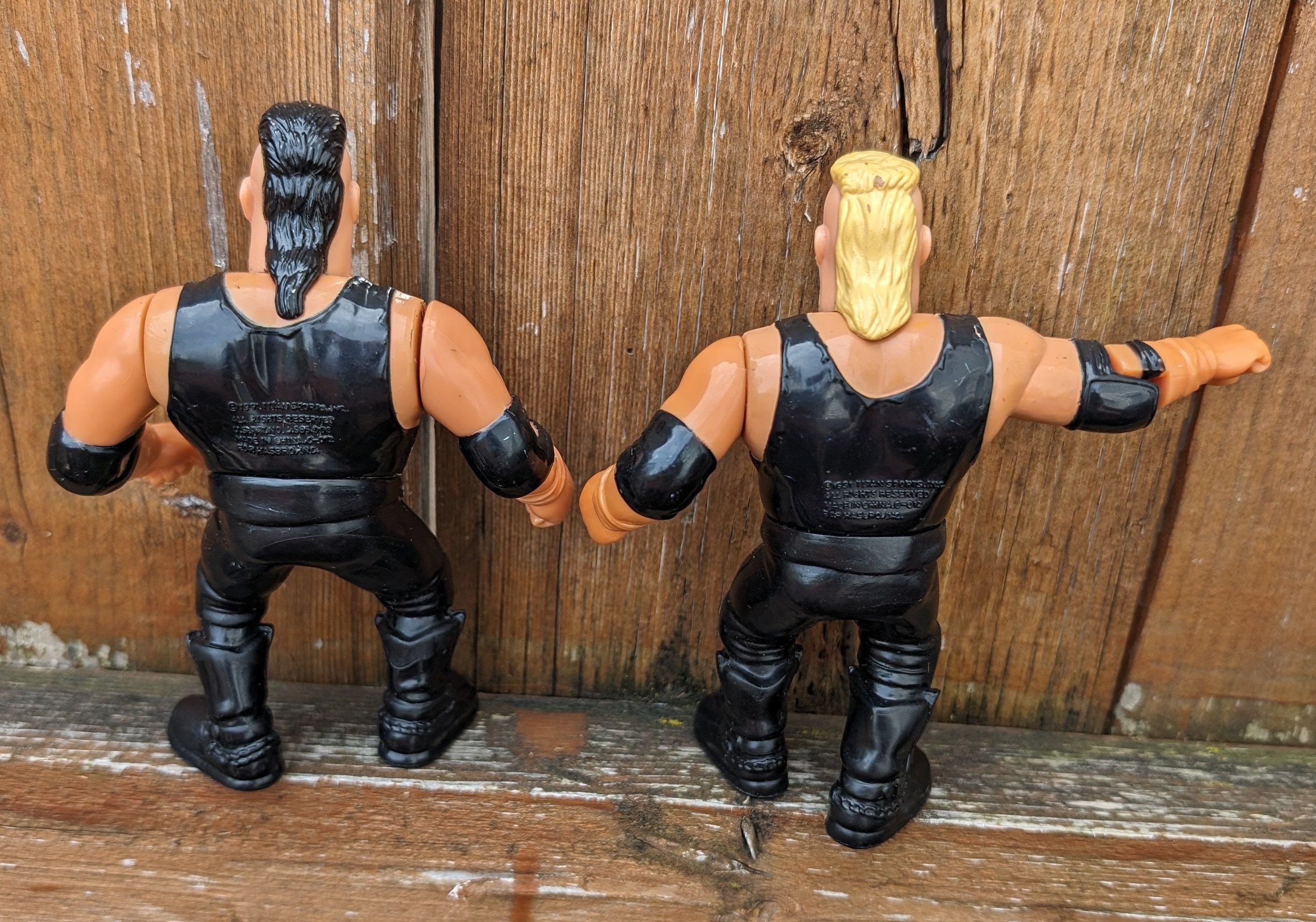 Vintage 1990s WWF WWE Hasbro the Nasty Boys Brian Knobbs and Jerry Sags ...