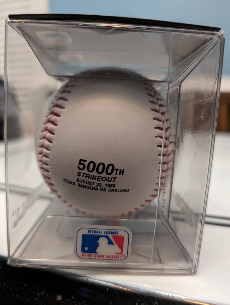 Nolan Ryan Texas Rangers 5000 Strikeouts Commemorative Fotoball ...