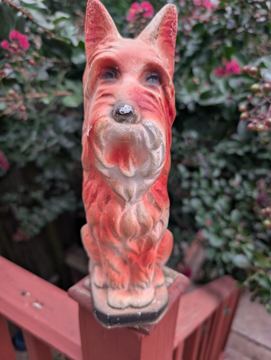 Vintage 1940s Chalkware Carnival Prize Large Carin Terrier Scottish ...