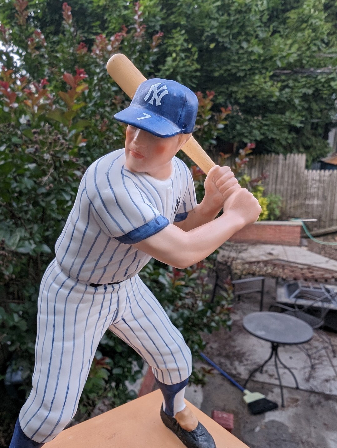 1980s Sports Impressions Limited Edition Porcelain Statue on a Wood ...