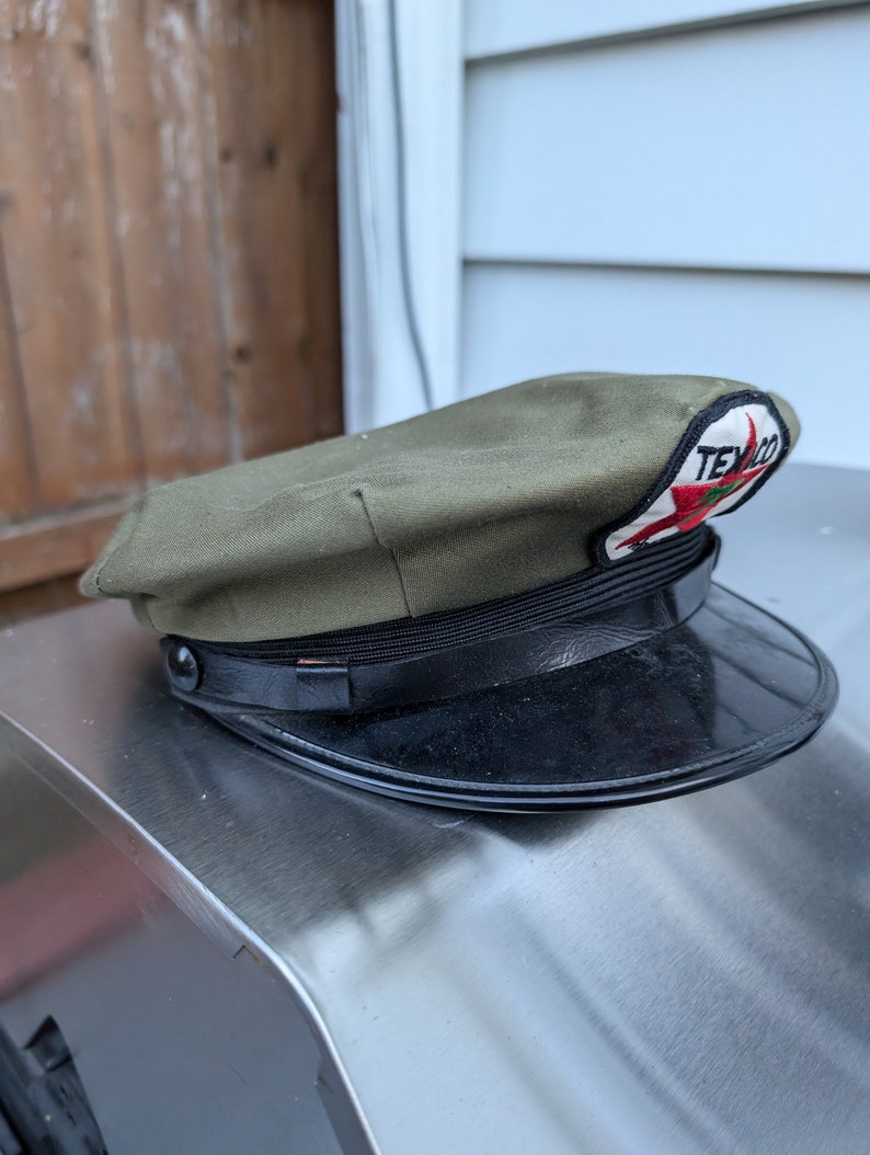 Vintage 1950s Texaco Oil Gas Station Attendants Hat . - Etsy