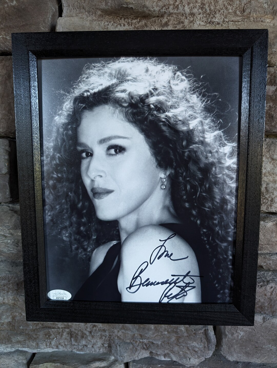 Autographed Bernadette Peters 8x10 Inch Framed Photo With Certificate of Authenticity From JSA ...