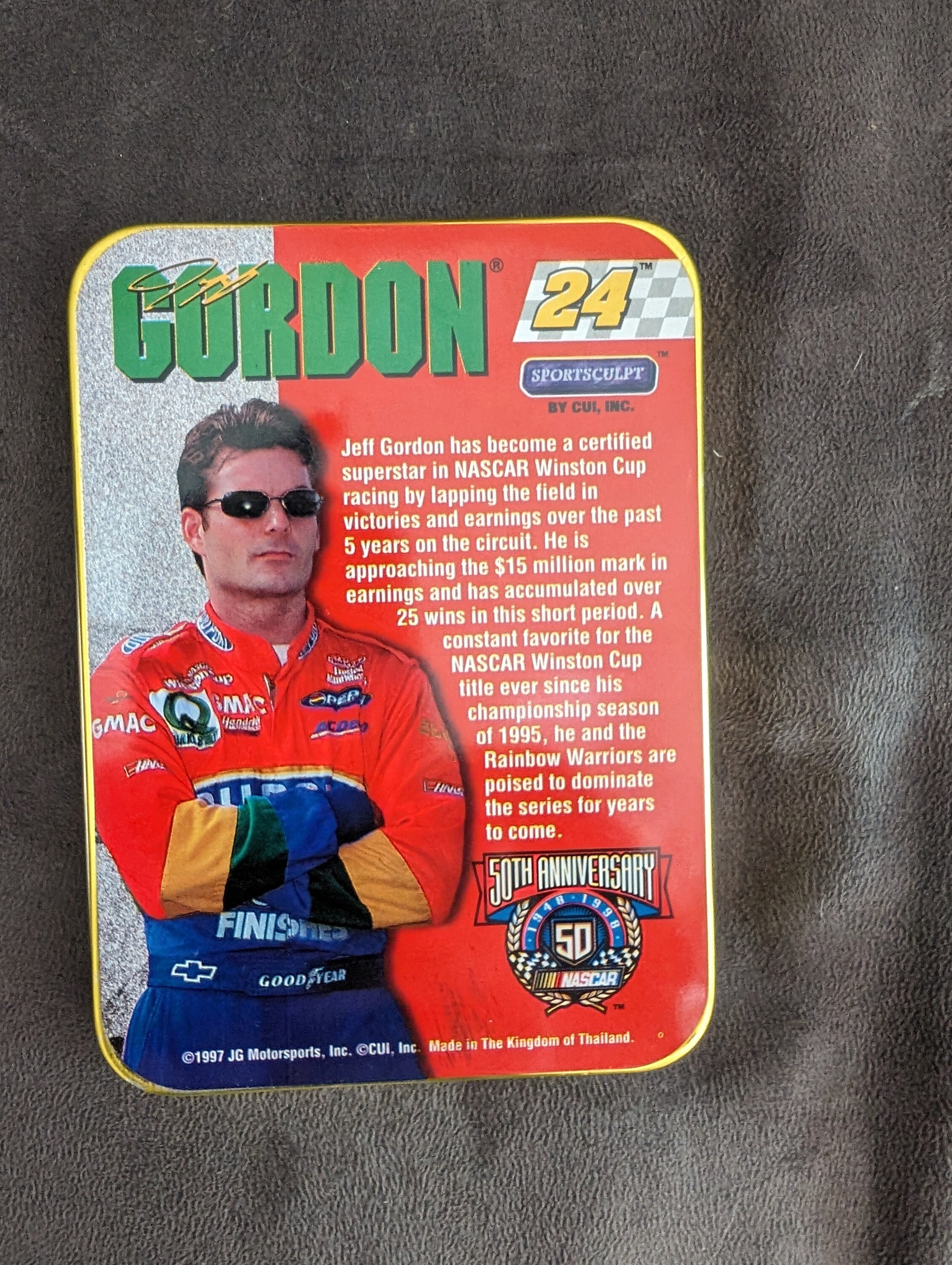 Jeff Gordon 1997 NASCAR 50th Anniversary Sportsculpt - Etsy