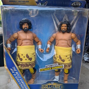 Vintage Mattel Toys WWF WWE Hall of Fame Collection the Wild Samoas Afa ...