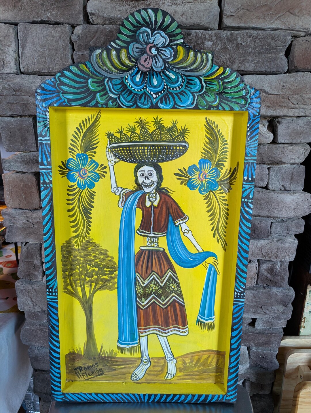 Mexican Folk Art Large Santos Shrine Hand Made by Artist Ramos Flemon ...