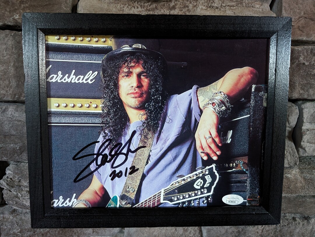 Autographed Slash Guns N Roses Guitar Player 8x10 Inch Framed Photo ...
