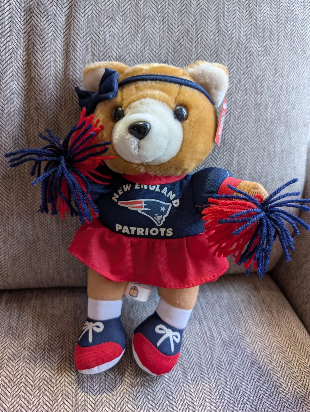 Vintage NFL Good Stuff Plush Teddy Bear New England Patriots ...