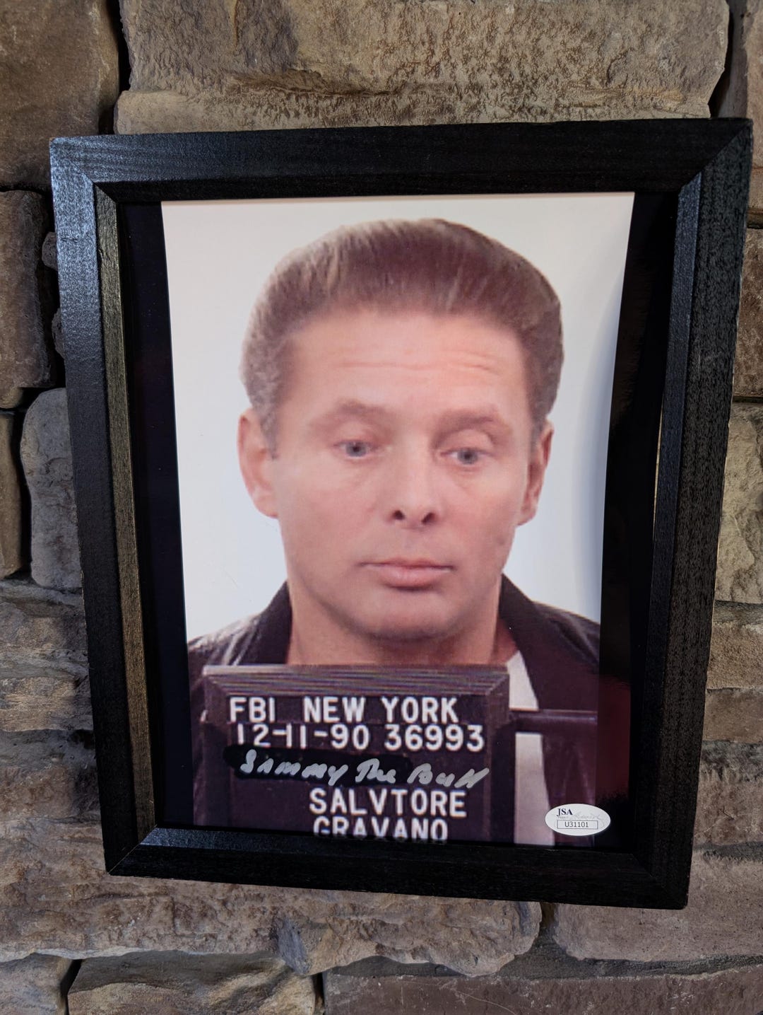 Autographed Sammy the Bull Gravano 8x10 Inch Framed Photo With ...