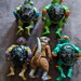 Vintage 1980s TMNT Teenage Mutant Ninja Turtles Action Figures Master ...
