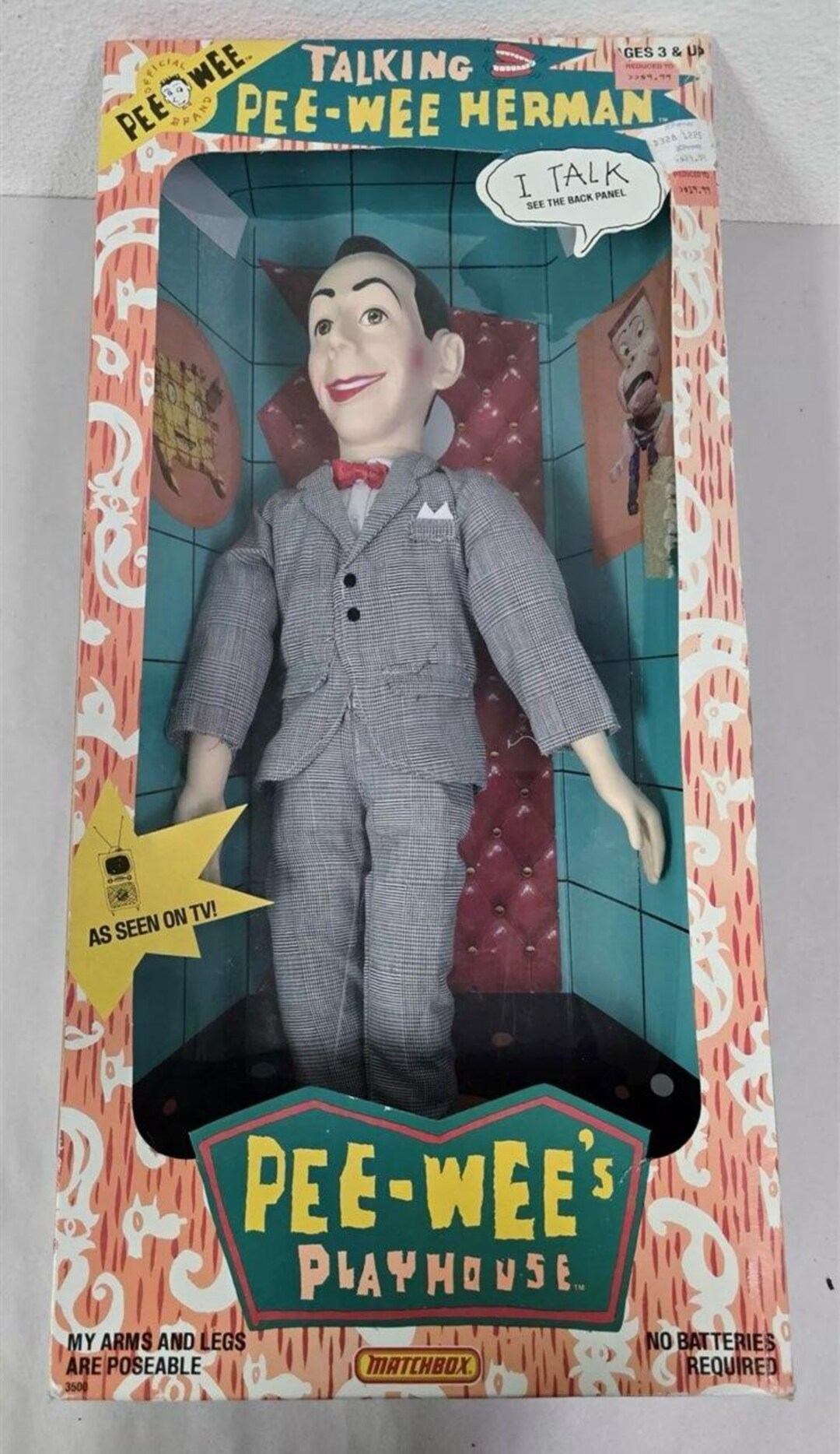 Vintage 1980s Matchbox Pee-wee Herman Talking Doll in Original Box ...