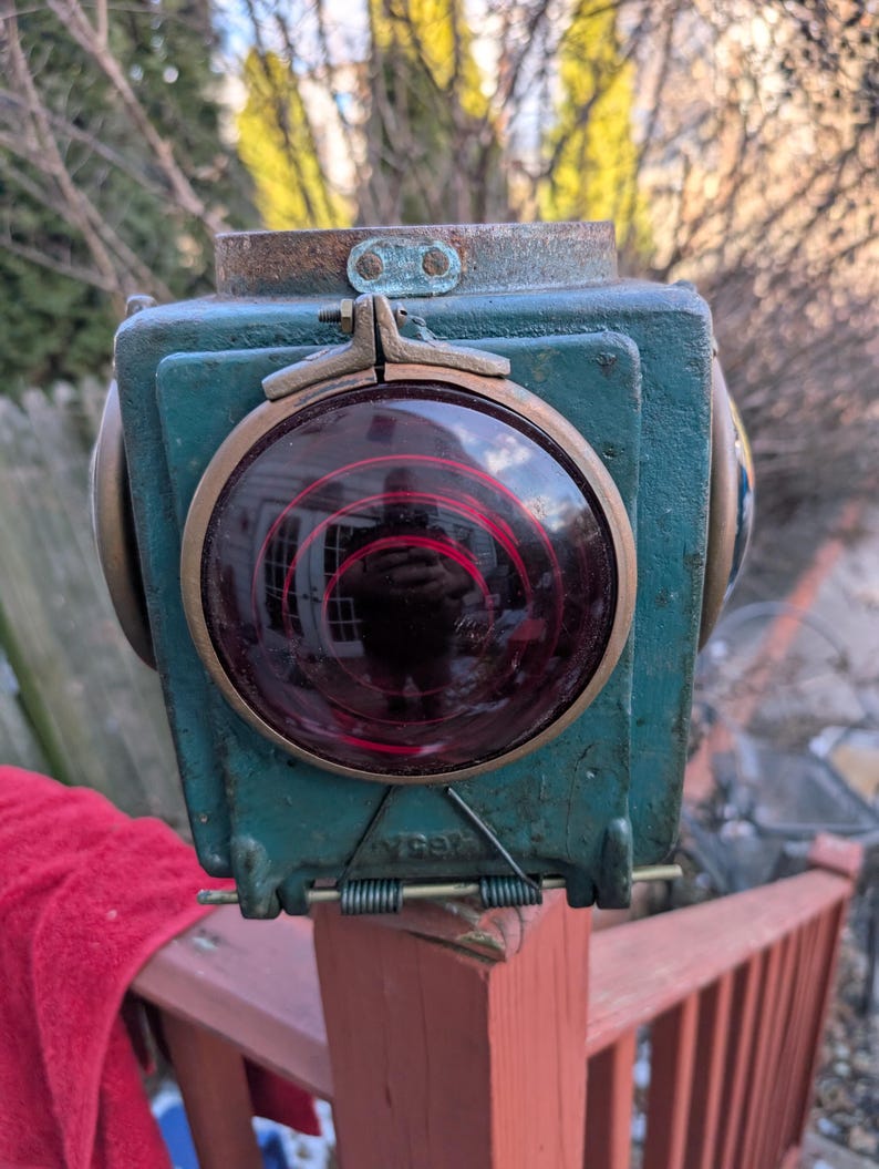 Antique Early 1900s Railroad Switch Lantern From the New York City ...