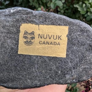 Vintage Nuvuk Canada Native American Hand Carved Soapstone Sculpture ...