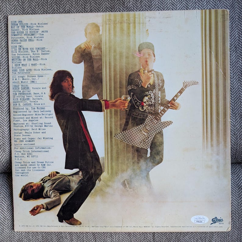 Autographed Cheap Trick Robin Zander , Rick Nielsen and Tom Petersson ...