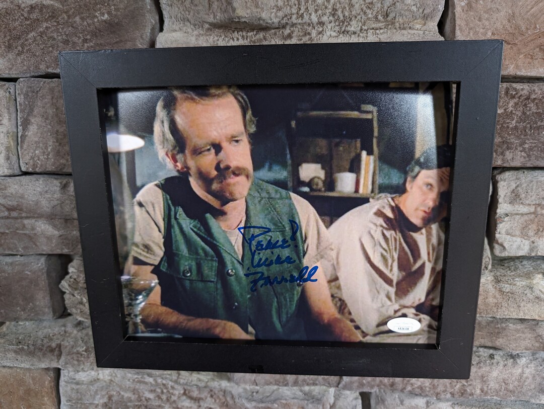 Autographed Mike Farrell BJ Honeycutt MASH 8x10 Inch Framed Photo With ...