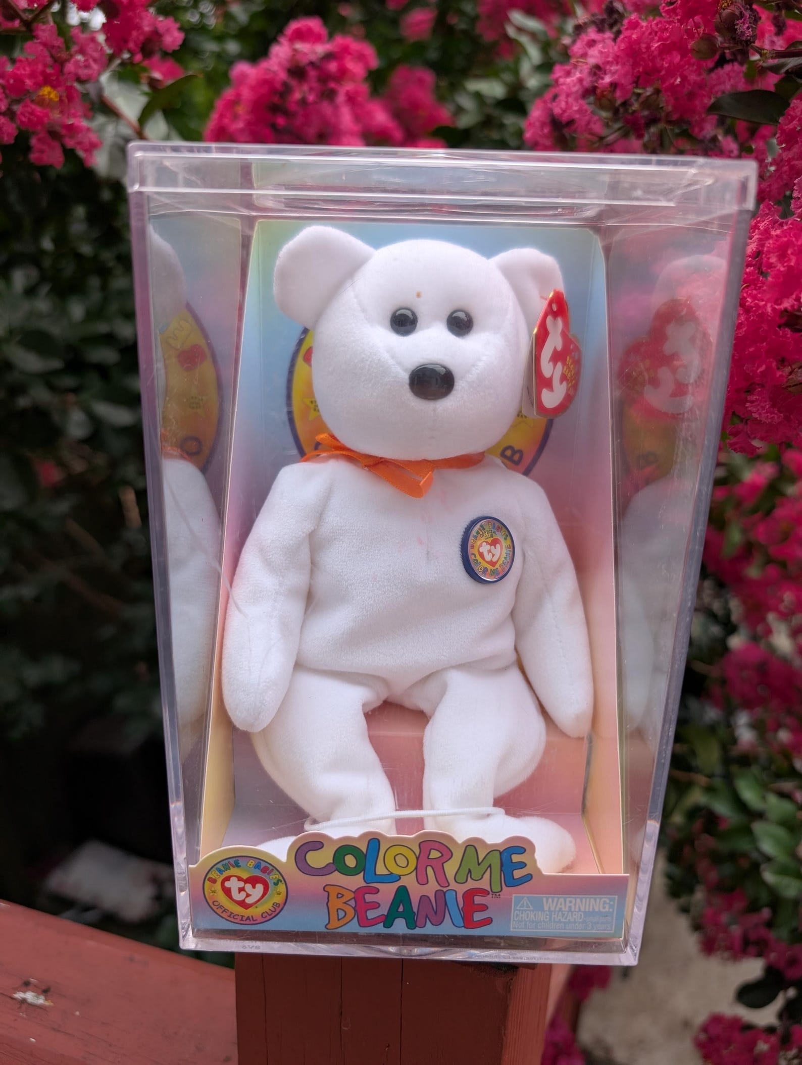 Vintage 2000 Ty Beanie Babies Color Me Beanie Official Club Bear Bean ...