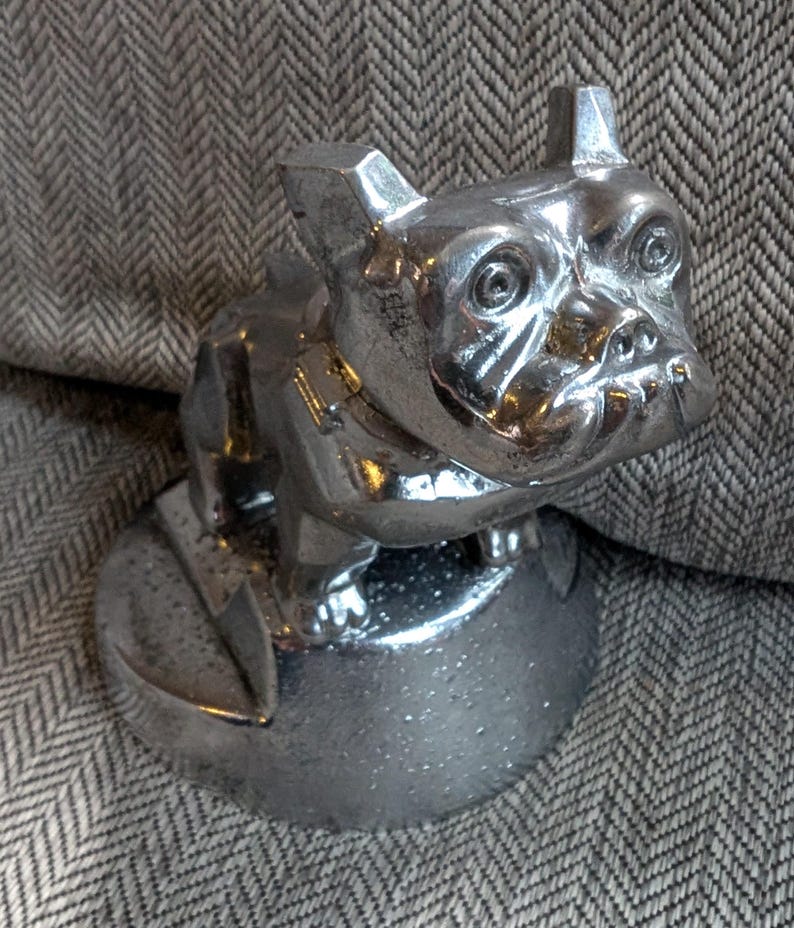 Vintage Large Chrome Mack Truck Bulldog Hood Ornament With Base - Etsy