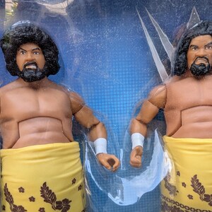 Vintage Mattel Toys WWF WWE Hall of Fame Collection the Wild Samoas Afa ...