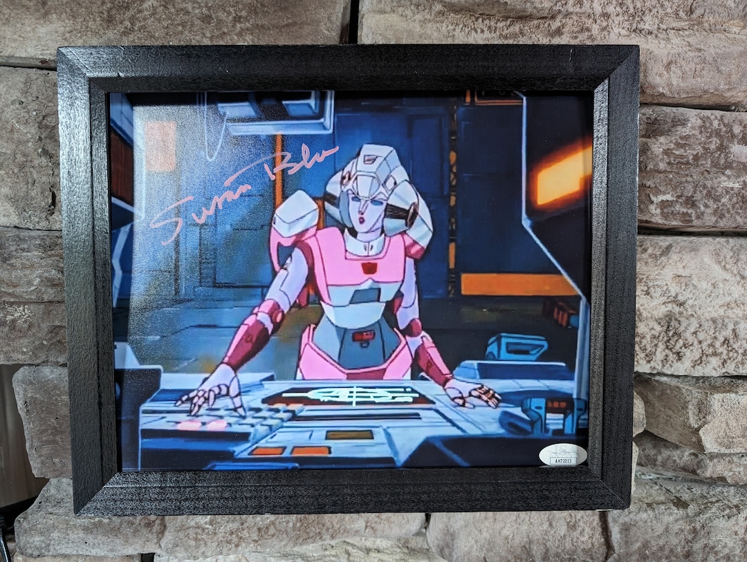 Autographed Susan Blu Voice of Arcee in Transformers 8x10 Inch Framed Photo With Certificate of ...