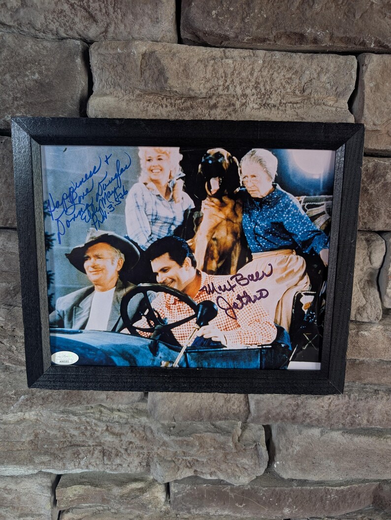 Autographed Max Baer Jr and Donna Douglas Jethro & Elly May the Beverly ...