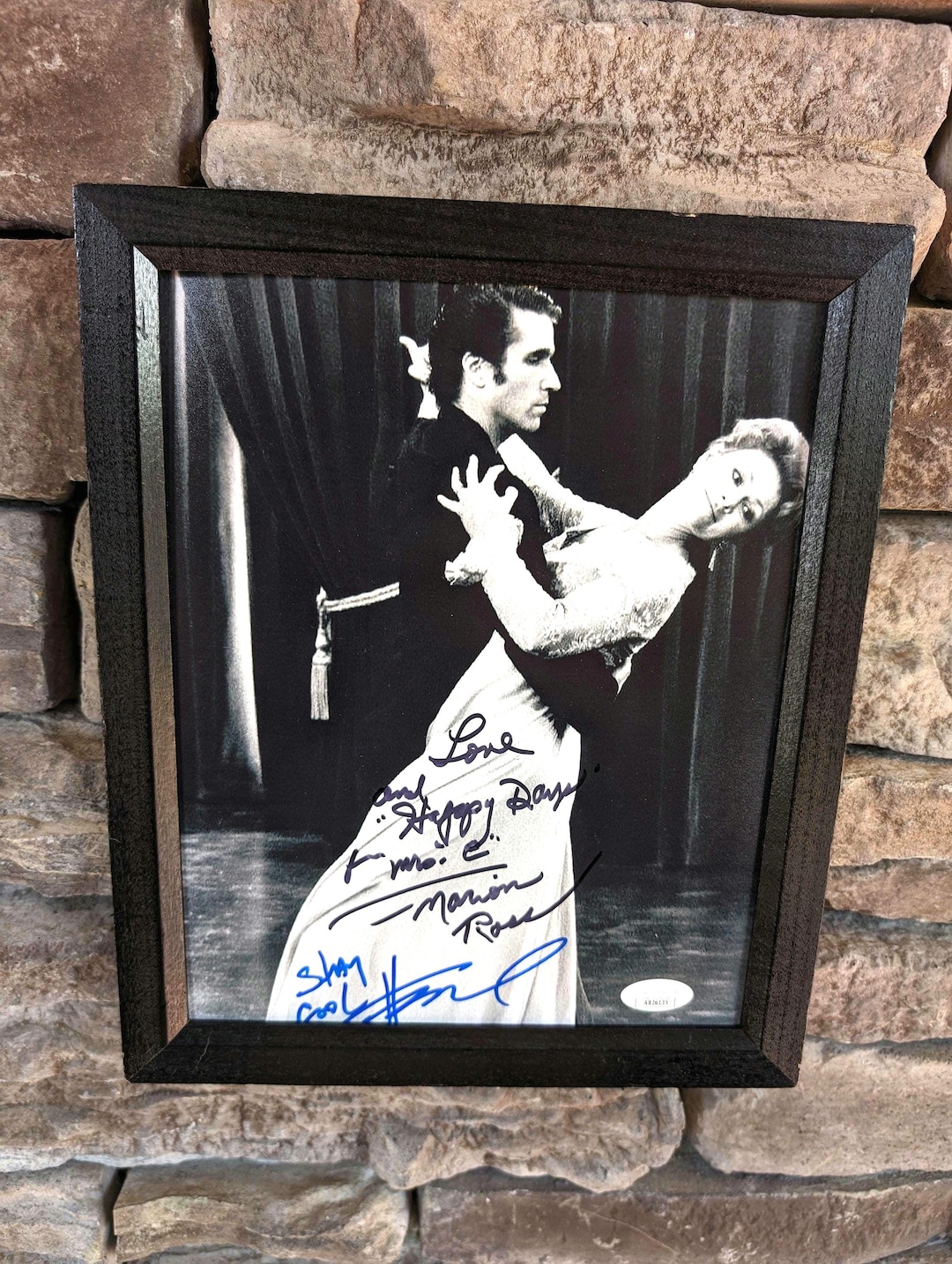 Autographed Henry Winkler the Fonz & Marion Ross Mrs. C Happy Days 8x10 ...