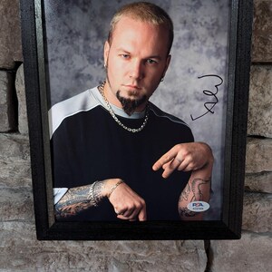 Autographed Fred Durst Limp Bizkit 8x10 Inch Framed Photo With ...