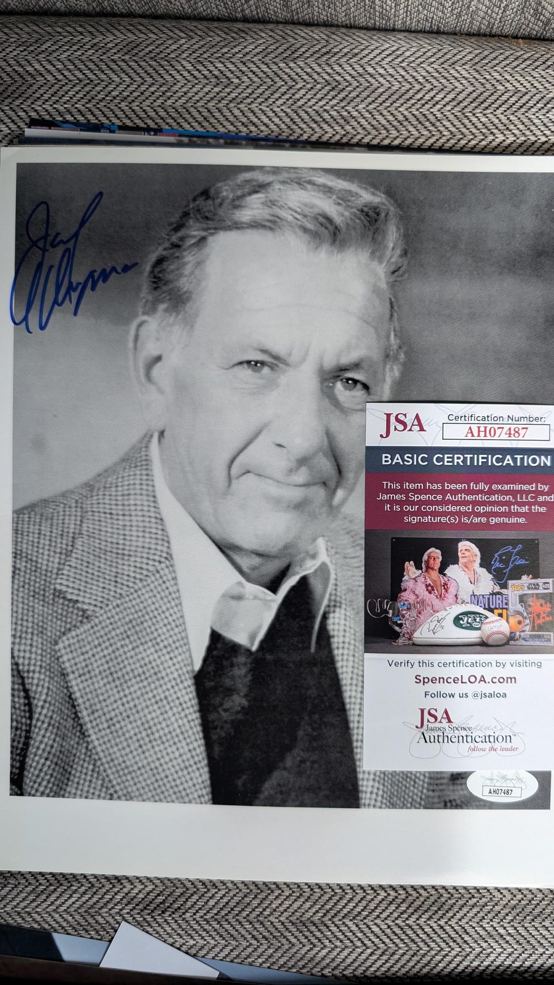 Autographed Jack Klugman Oscar Madison the Odd Couple 8x10 Inch Framed ...