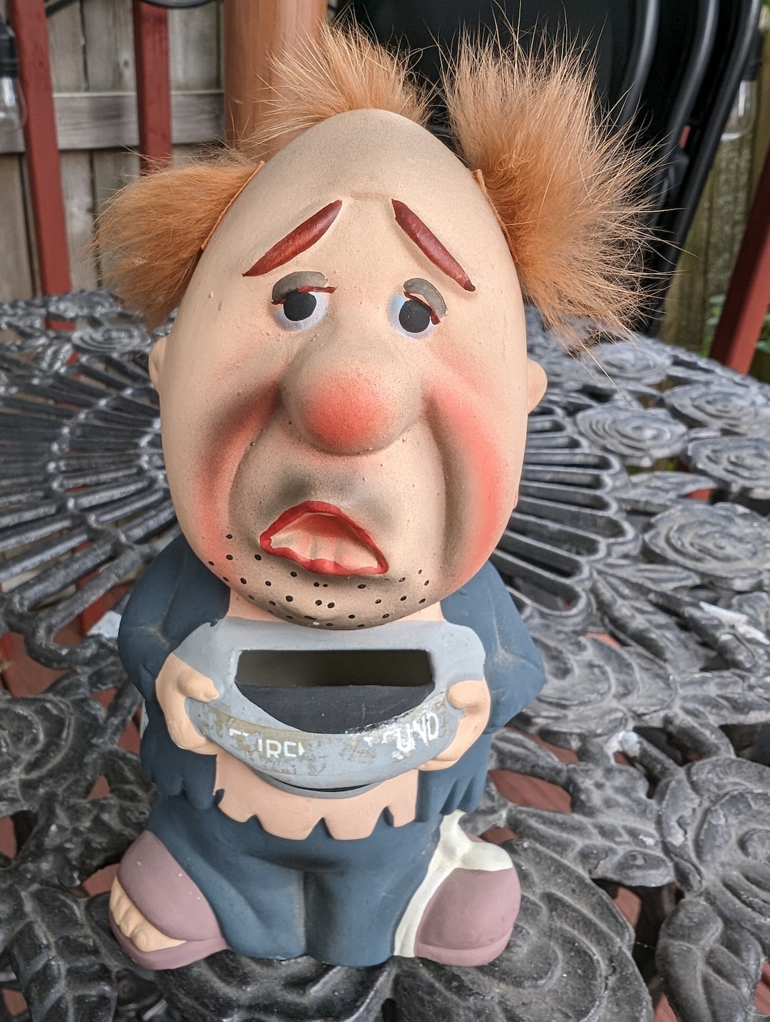 Vintage 1960s Dabs Old Man Hobo Retirement Fund Coin Bank - Etsy