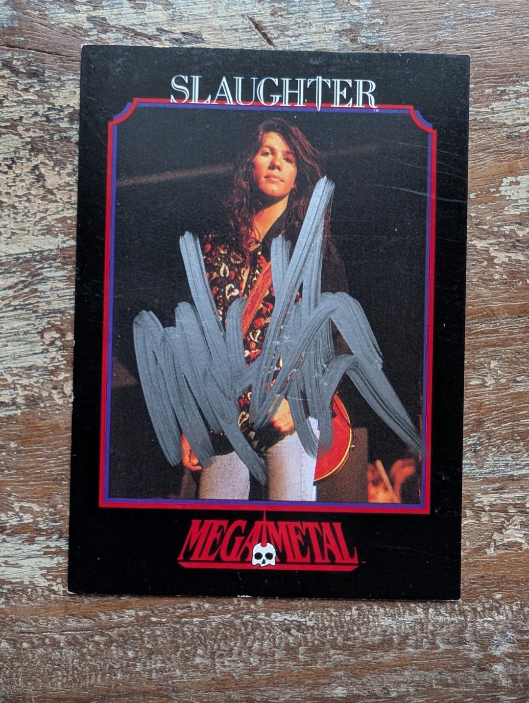 Autographed Mark Slaughter Lead Singer of Slaughter Trading Card With ...