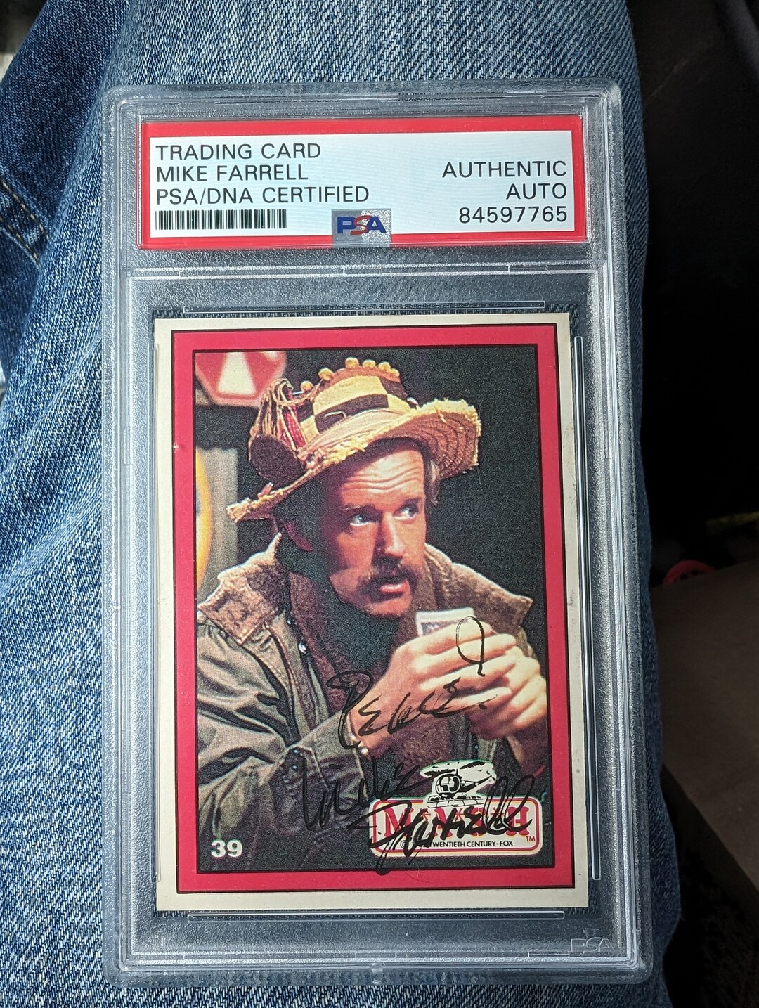 Autographed Mike Farrell 1982 Donruss Trading Card. Authenticated and ...