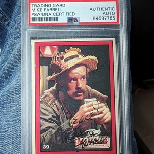 Autographed Mike Farrell 1982 Donruss Trading Card. Authenticated and ...