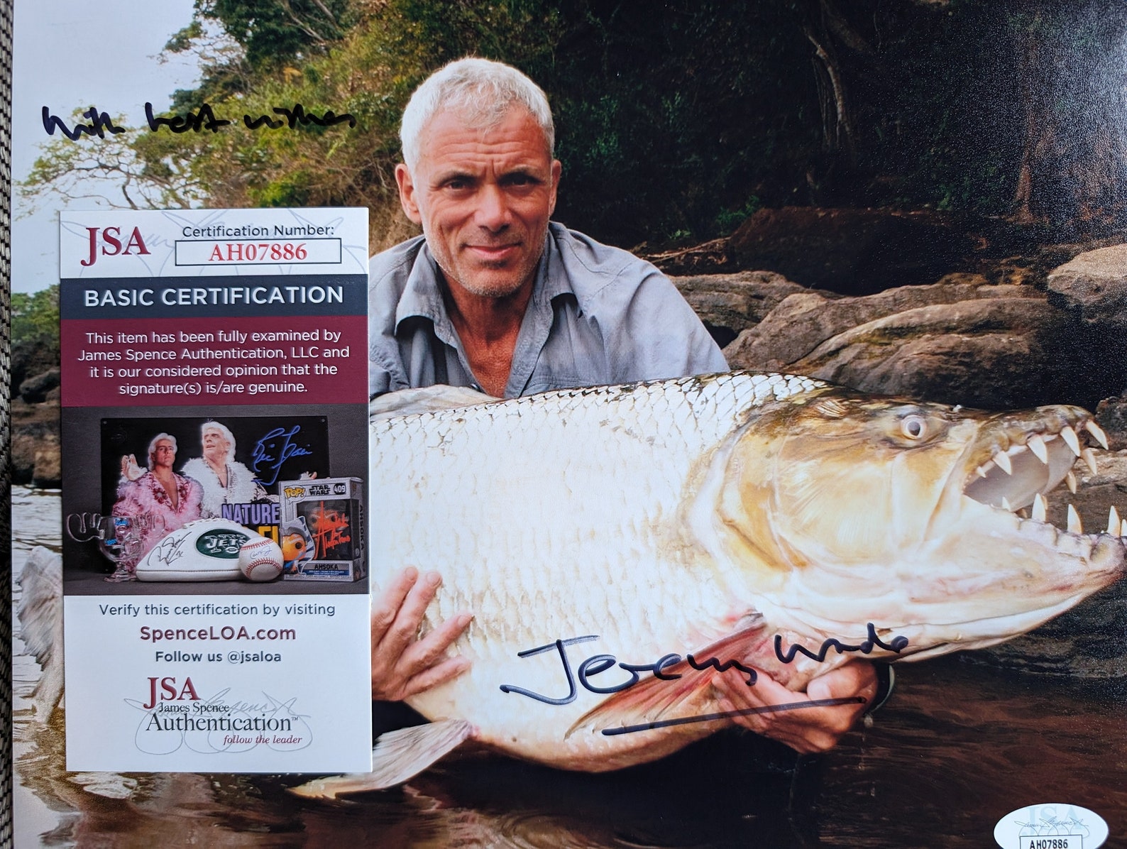 Autographed Jeremy Wade River Monsters 8x10 Inch Framed Photo With ...