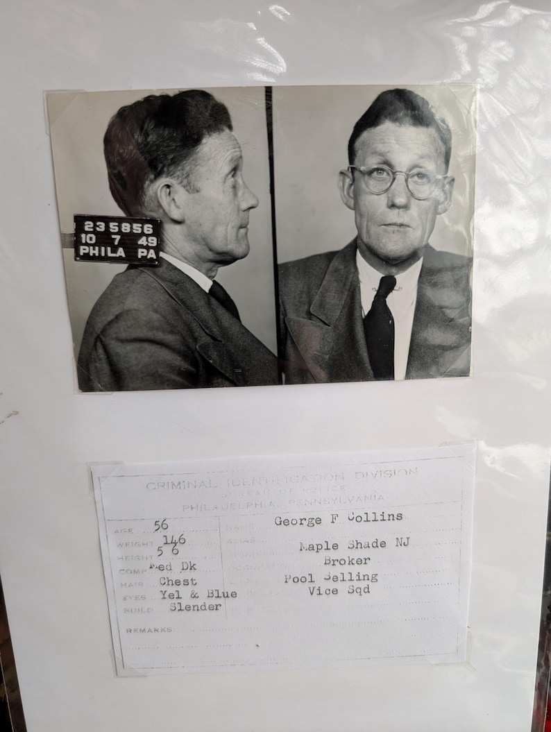 Vintage Original 1940s Mugshots From the Philadelphia Pennsylvania ...