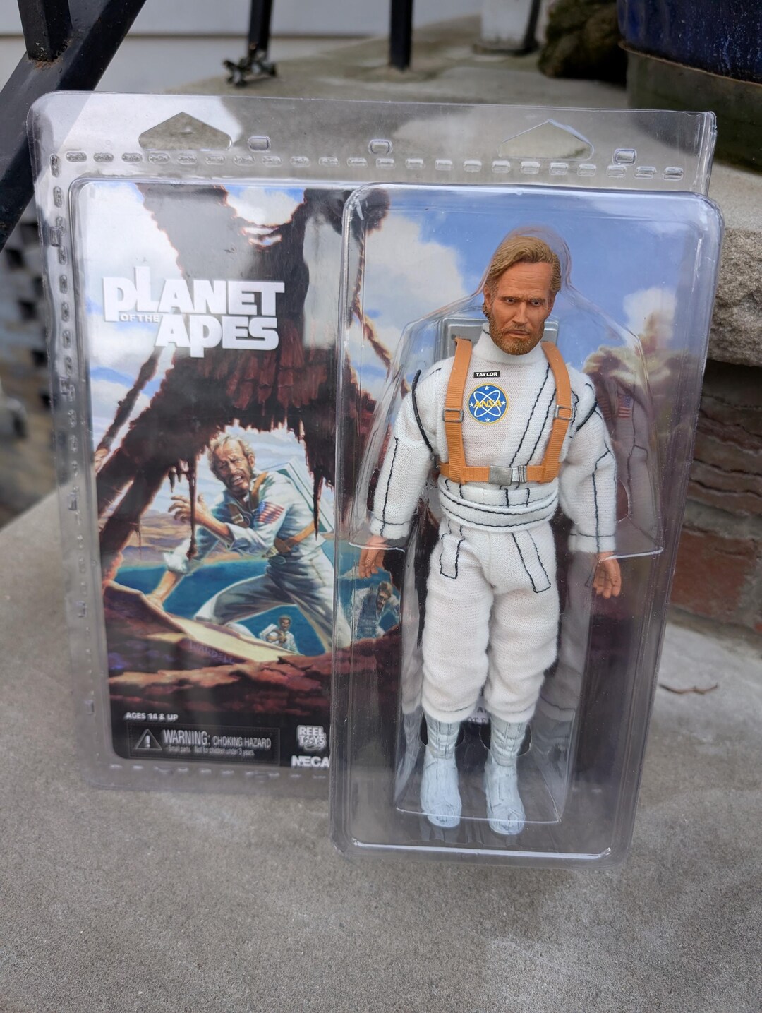 NECA Planet of the Apes Classic Clothed Colonel George Taylor 8 Inch ...