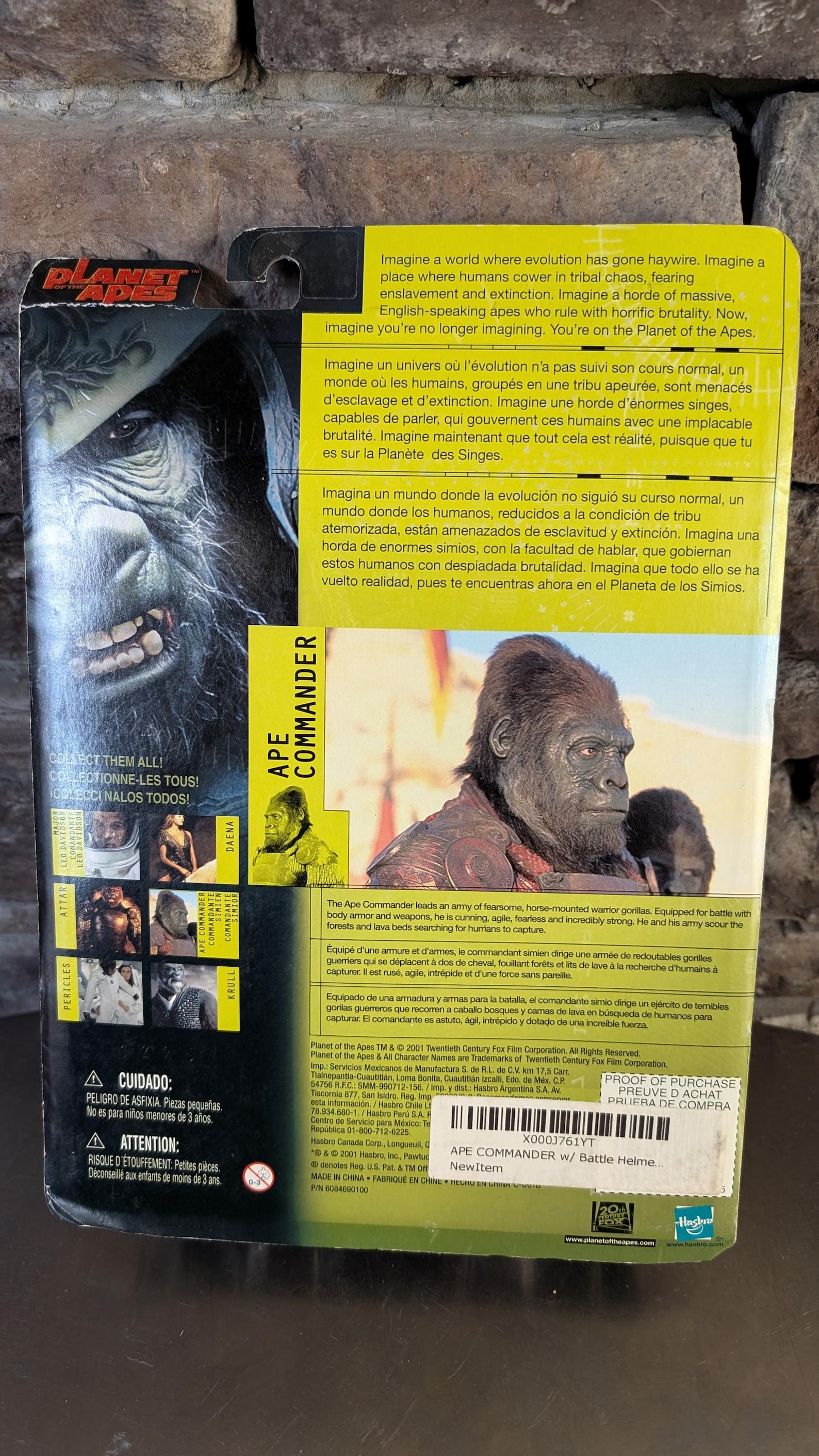 2001 Hasbro Planet of the Apes Ape Commander Action Figure in the ...
