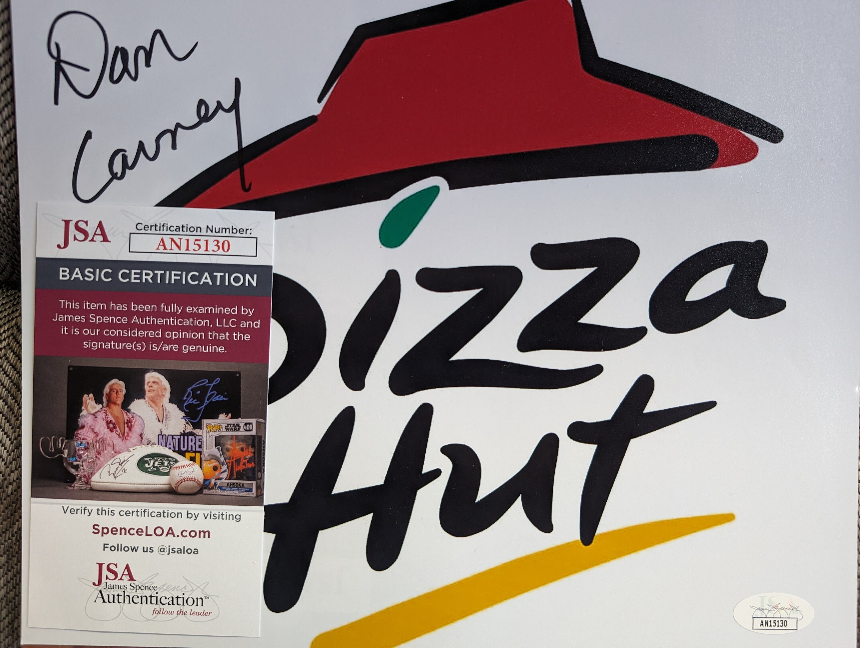 Autographed Dan Carney Pizza Hut Founder 8x10 Inch Framed Photo With ...