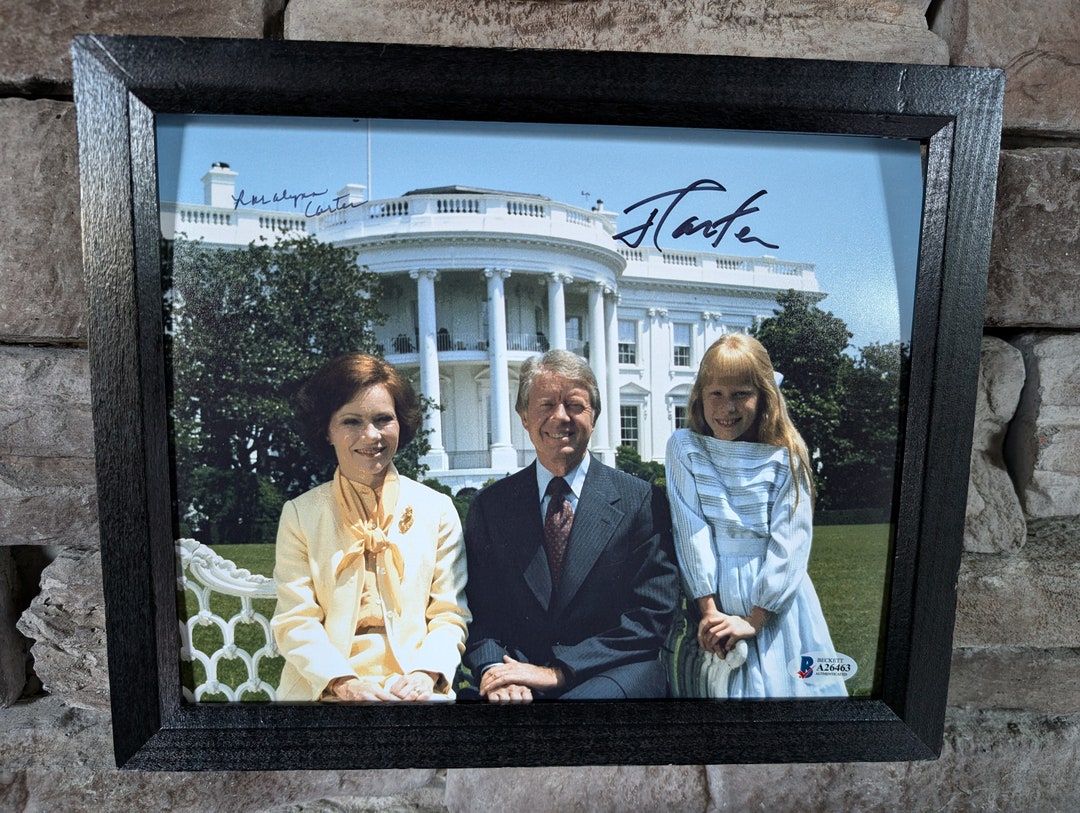 Autographed President Jimmy Carter & First Lady Rosalynn Carter 8x10 ...