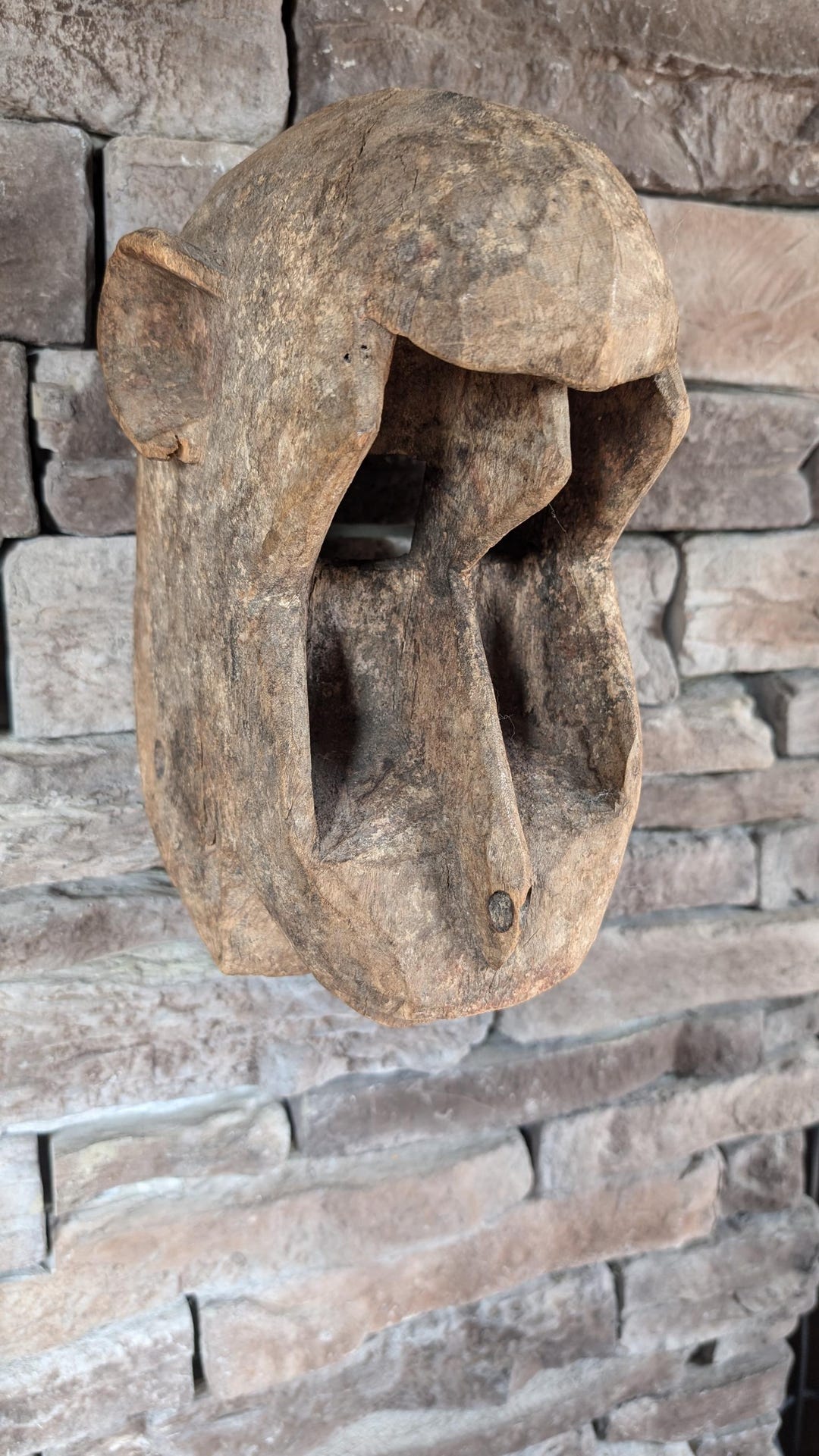 Antique Monkey Tribal Head Hunters Mask From Papua New Guinea Over 200 ...