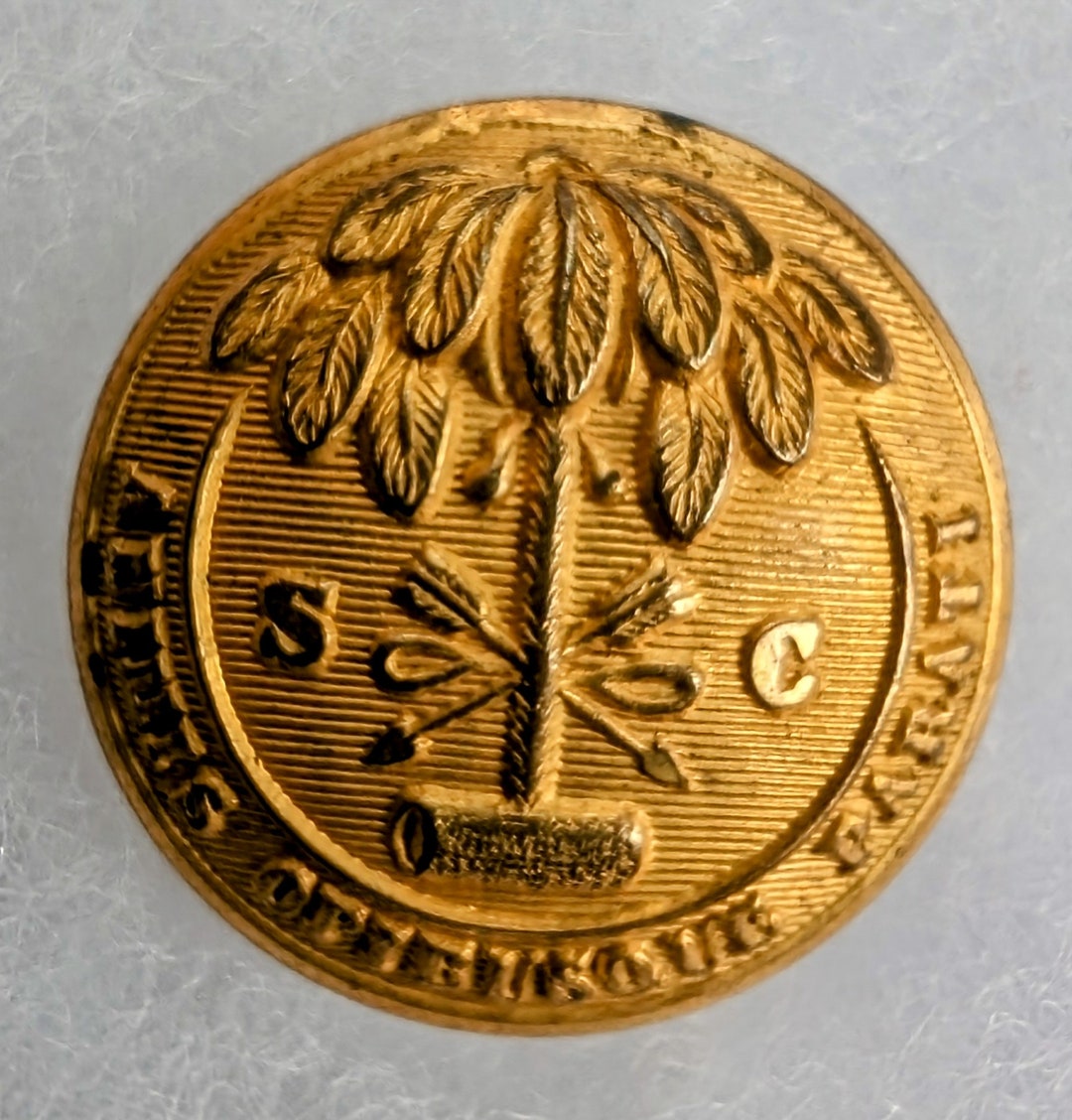 Antique Non-excavated Civil War South Carolina State Seal Button by ...