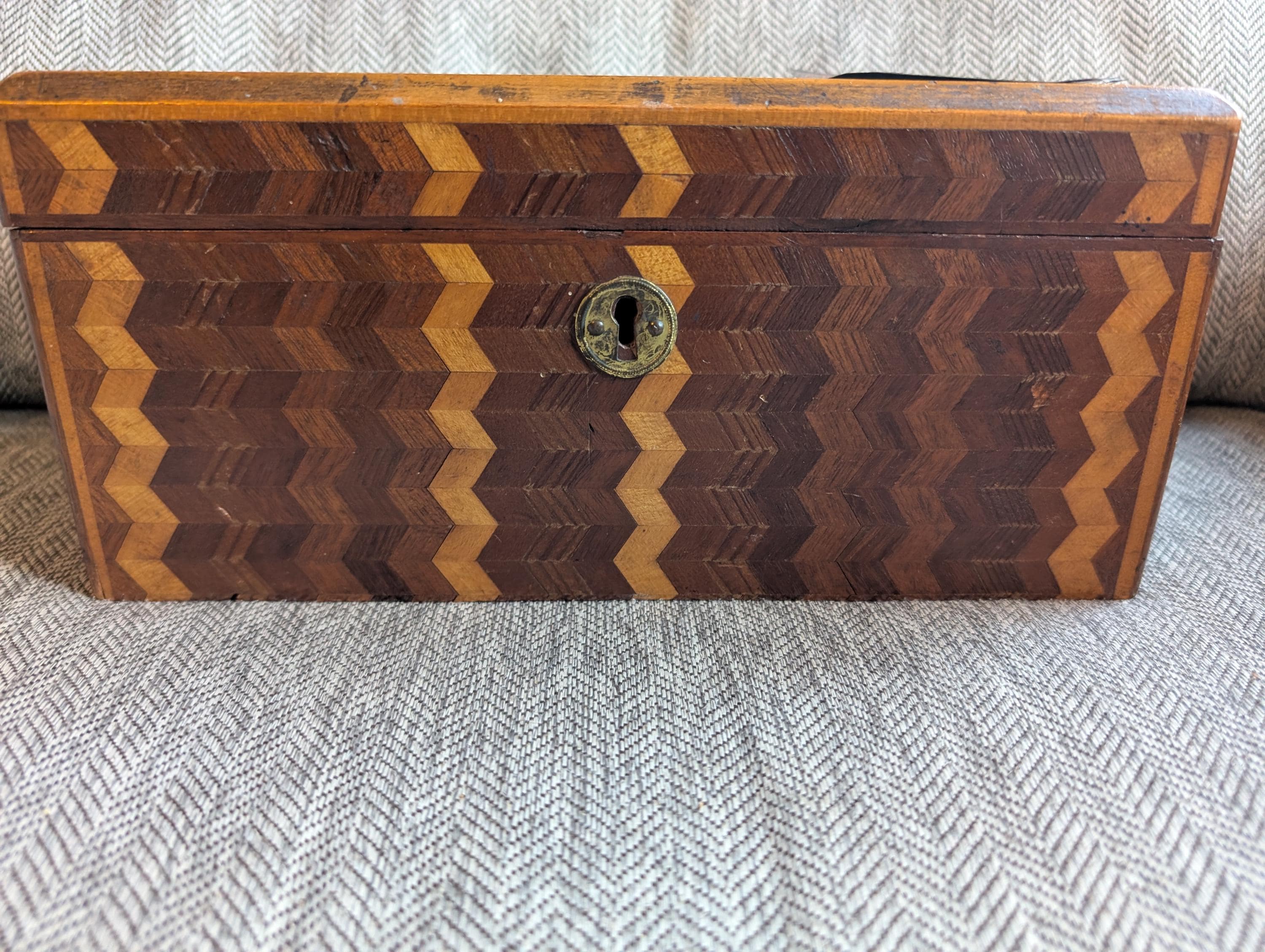 Antique Civil War Era Wood Box With Initials Owned by an Identified ...