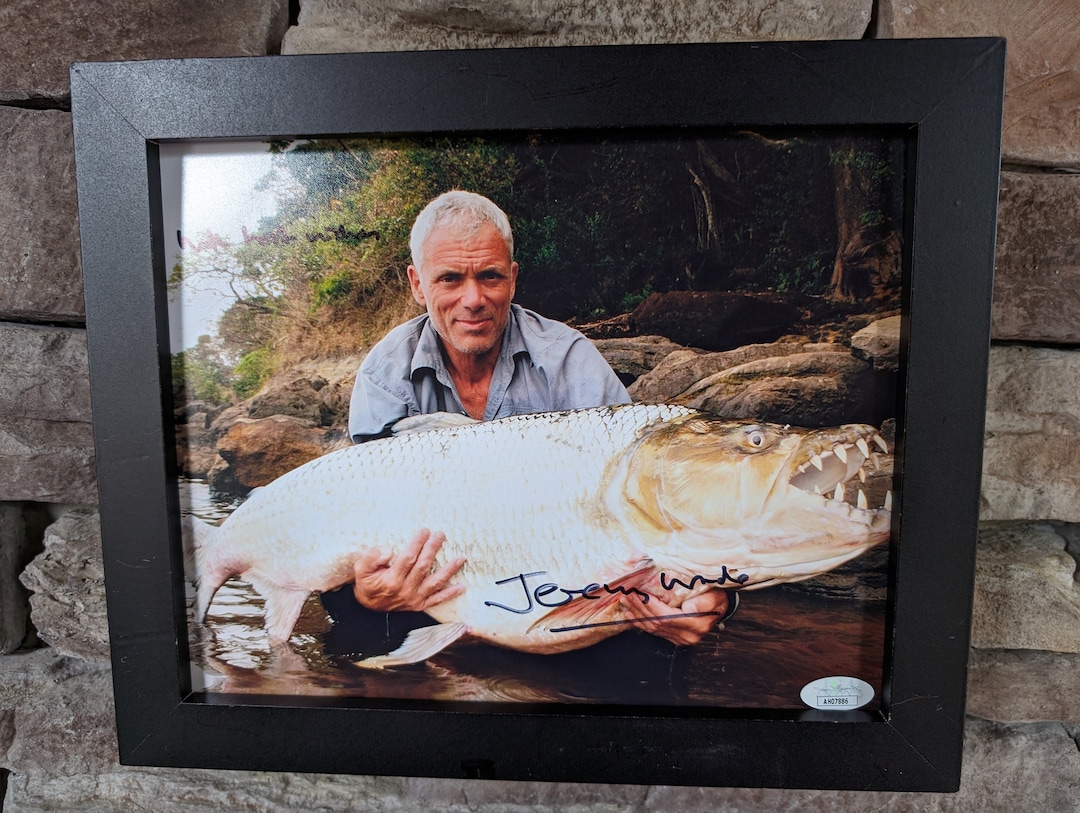 Autographed Jeremy Wade River Monsters 8x10 Inch Framed Photo With ...