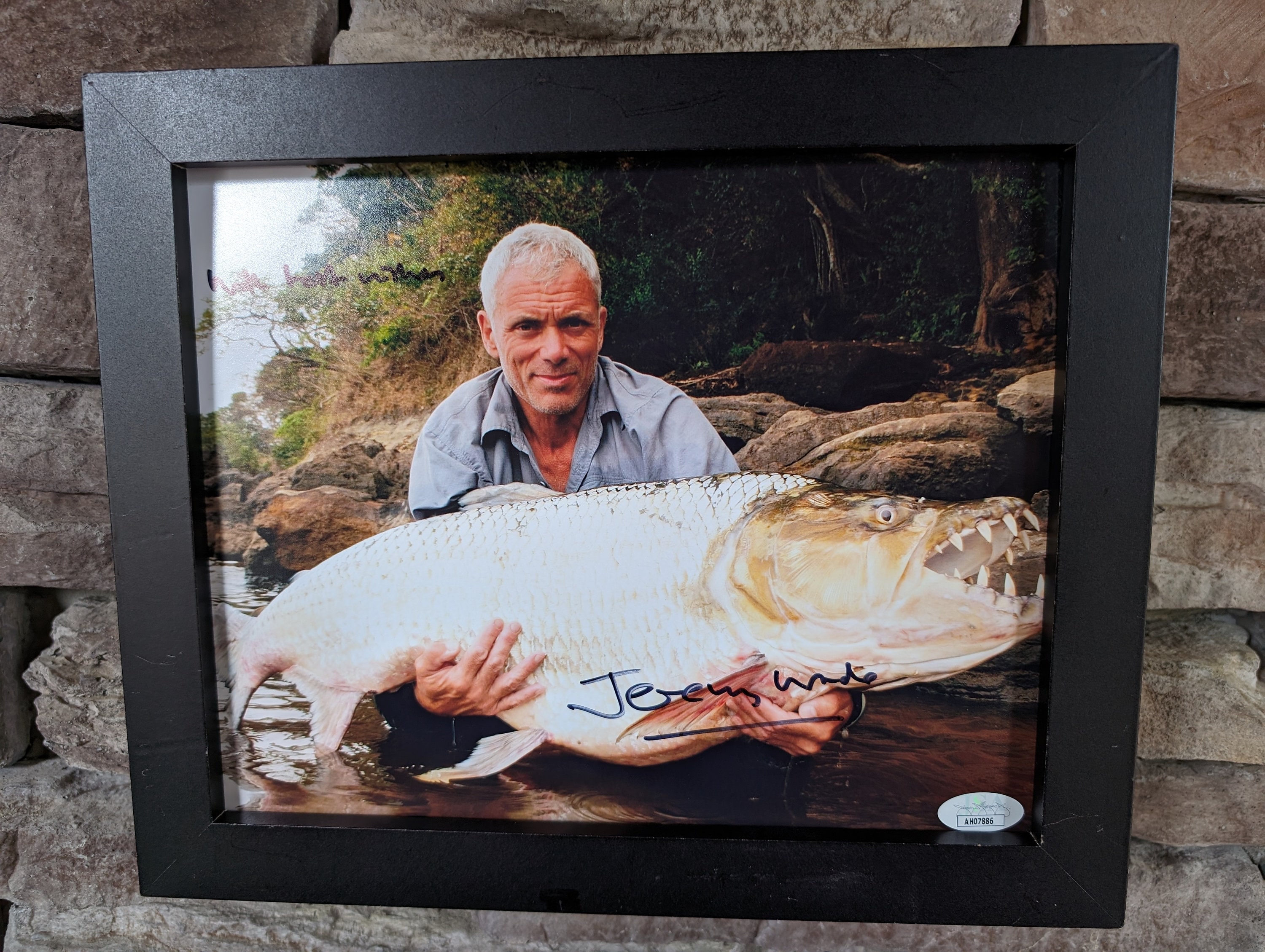 Autographed Jeremy Wade River Monsters 8x10 Inch Framed Photo With ...